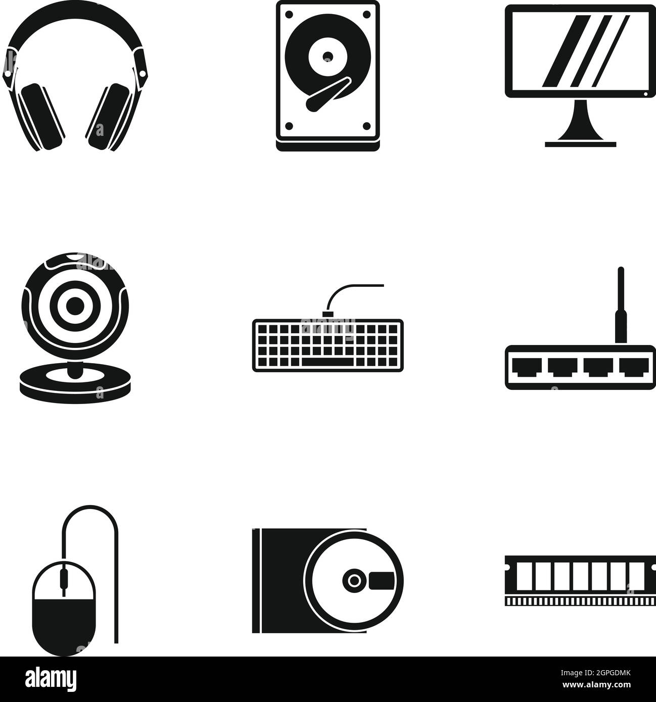 Computer data icons set, simple style Stock Vector Image & Art - Alamy Computer data icons set, simple style Stock Vector Image & Art - Alamy