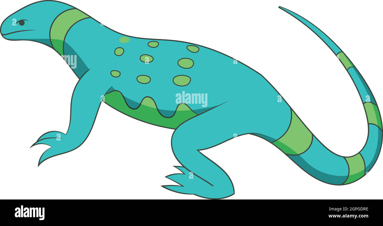 Blue Iguana Clip Art