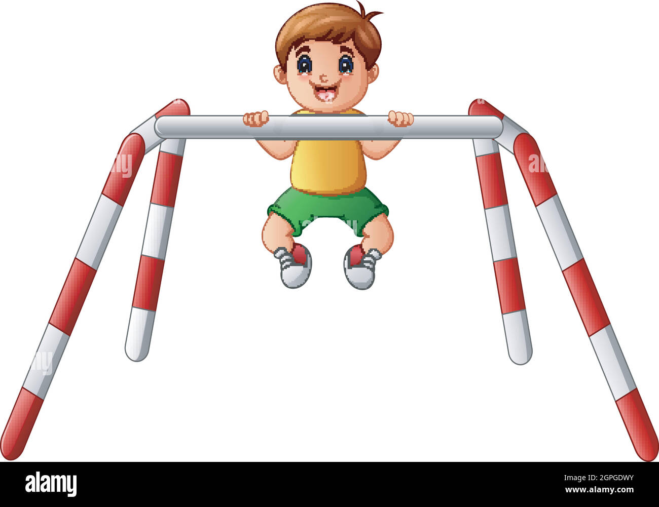 Doing pull ups vector hi-res stock photography and images - Alamy