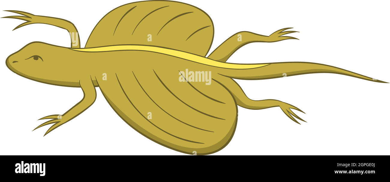 Flying dragon lizard icon, cartoon style Stock Vector Image & Art - Alamy