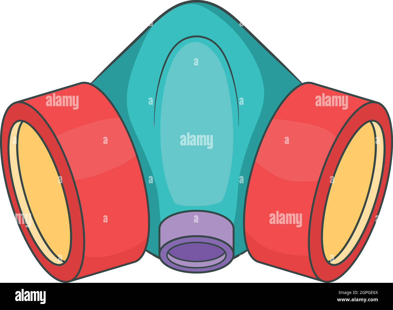 Respirator icon, cartoon style Stock Vector Image & Art - Alamy