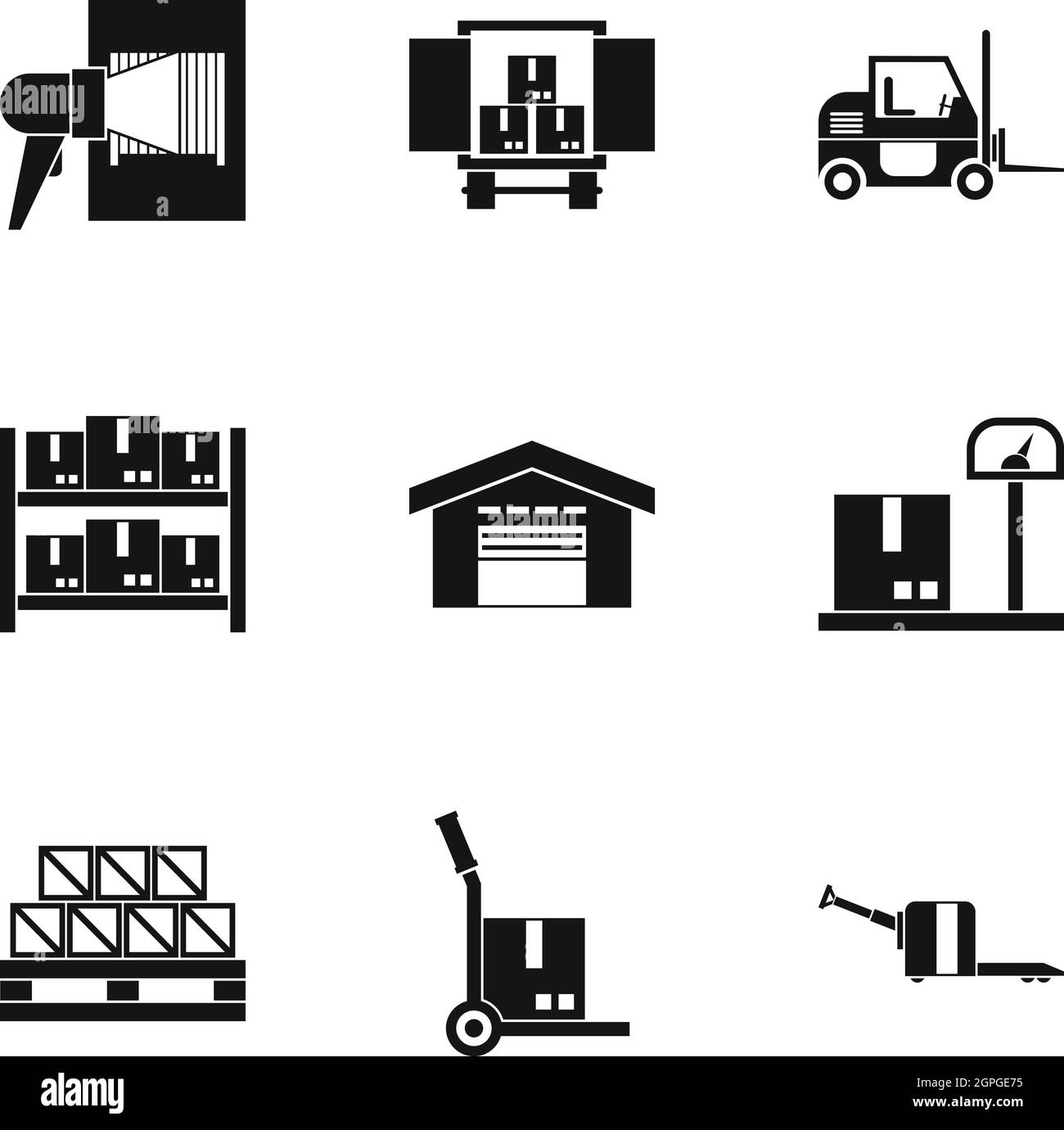 Store icons set, simple style Stock Vector Image & Art - Alamy