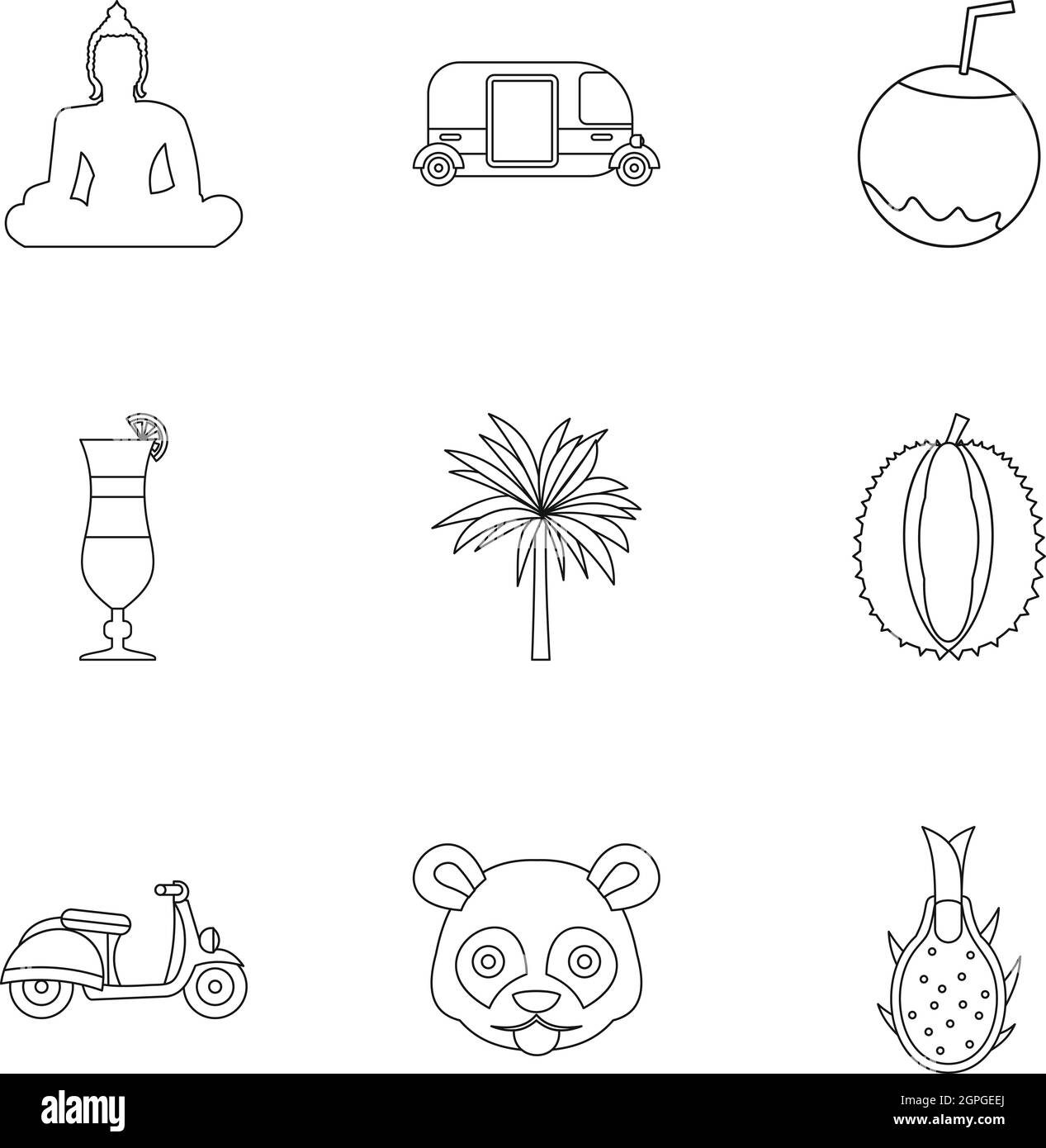 Outline of country hi-res stock photography and images - Alamy