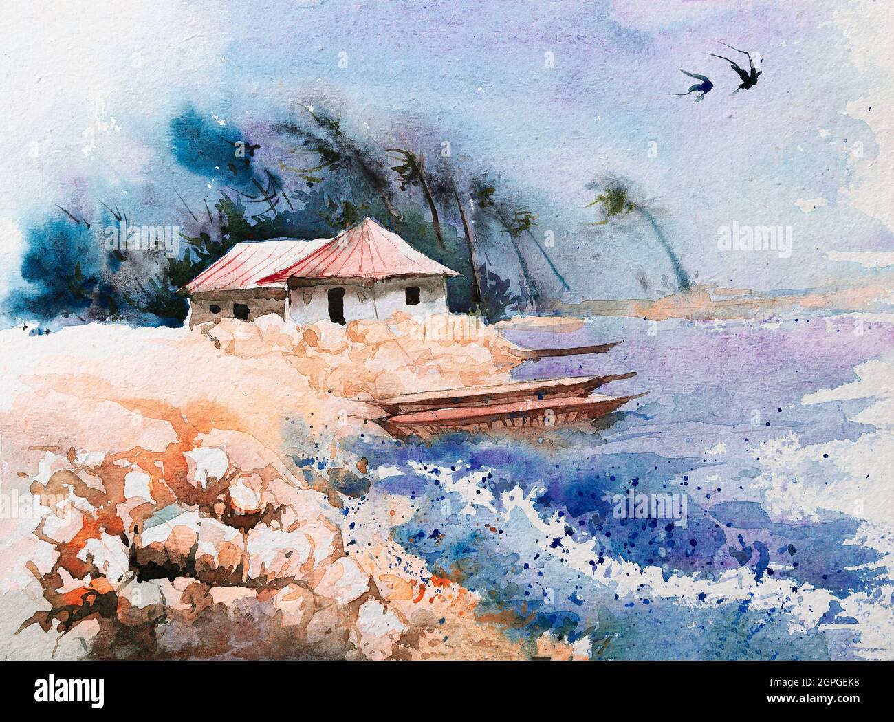 Thrashing waves hi-res stock photography and images - Alamy