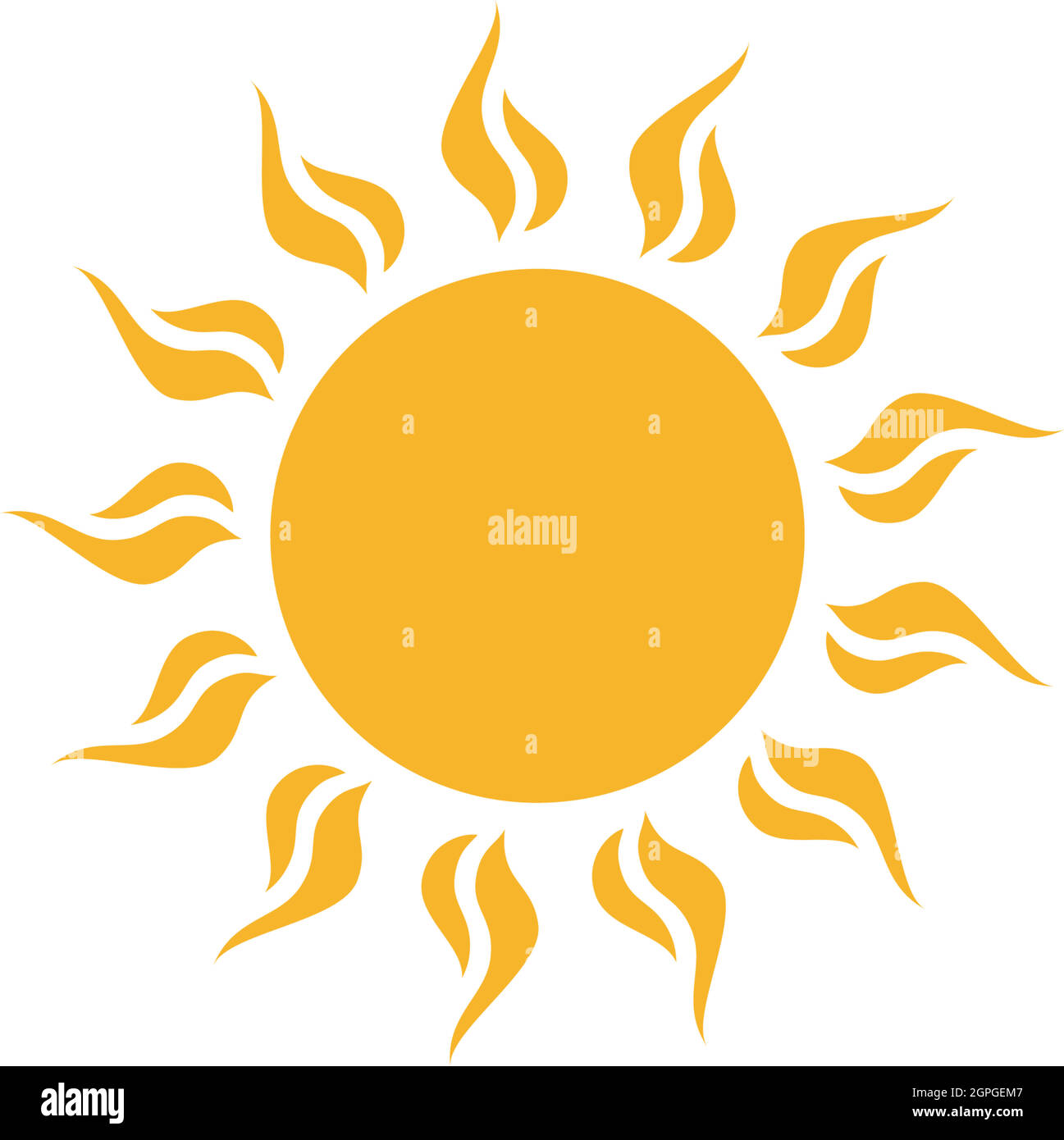 Yellow glow flower Stock Vector Images - Alamy