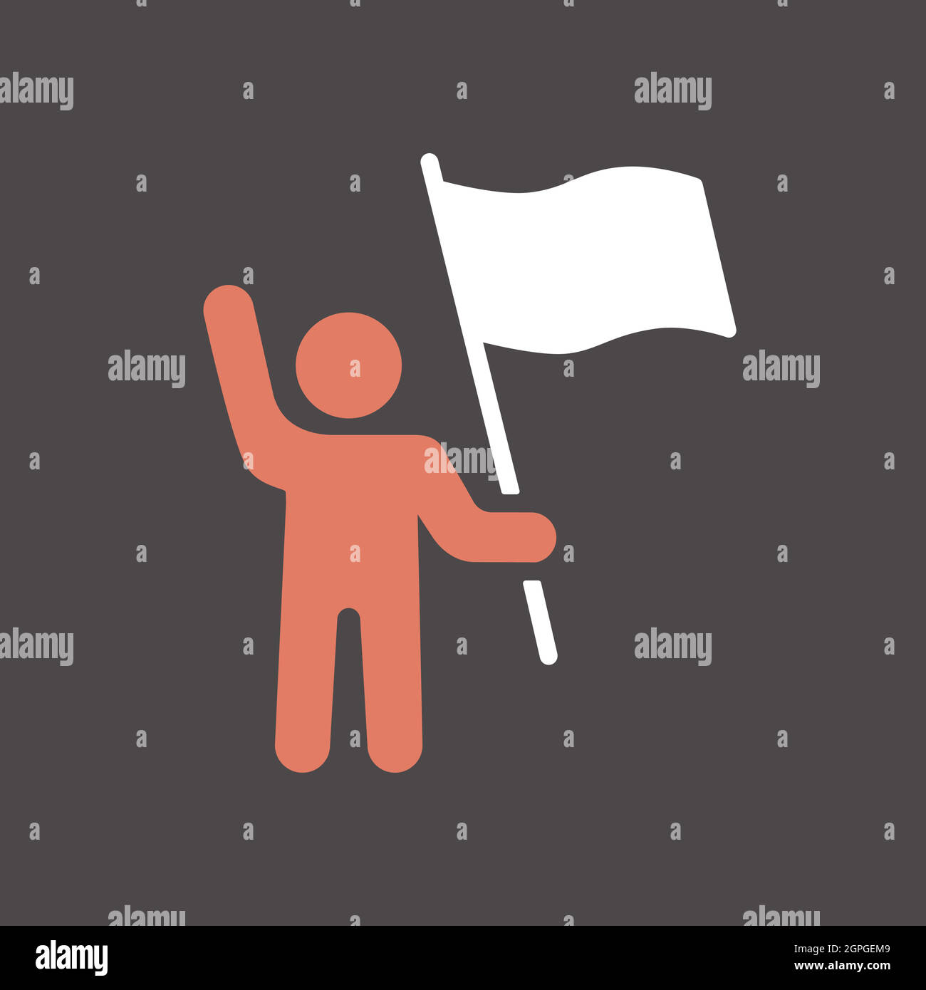 One man protest Stock Vector Images - Alamy