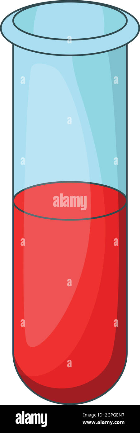 Test tube blood plasma sample Stock Vector Images - Alamy