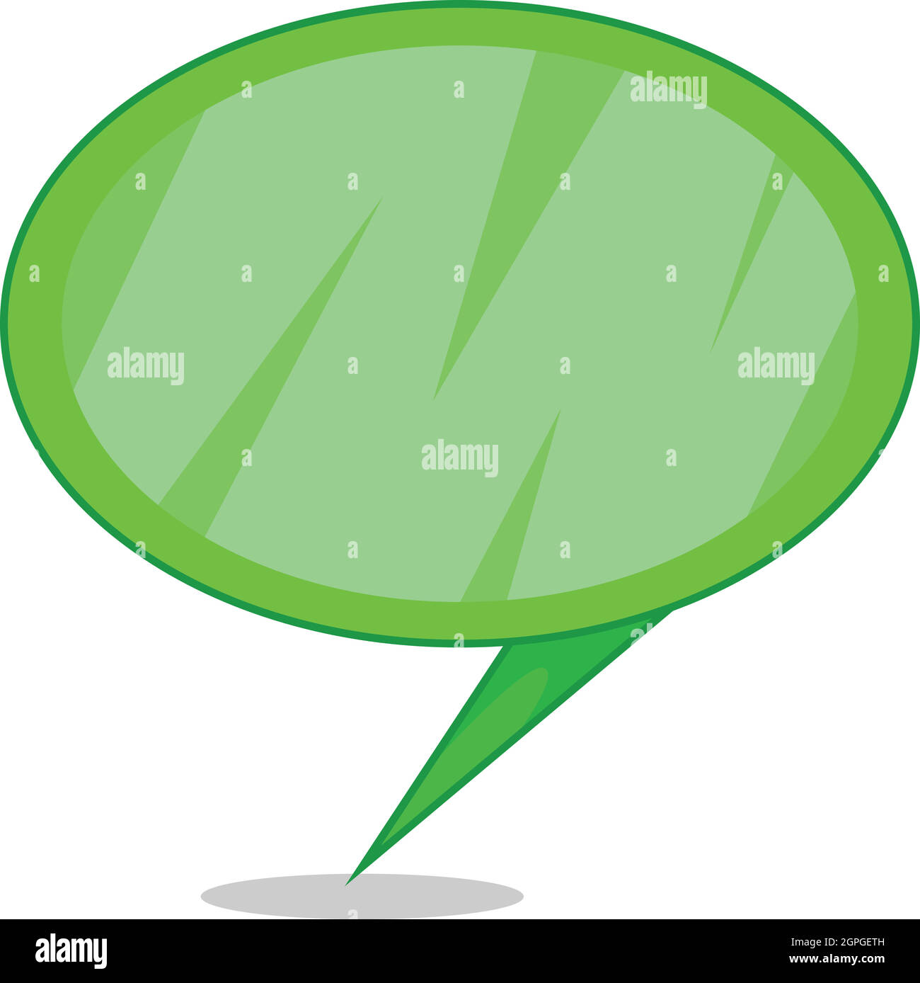 Green speech bubble icon, cartoon style Stock Vector Image & Art - Alamy