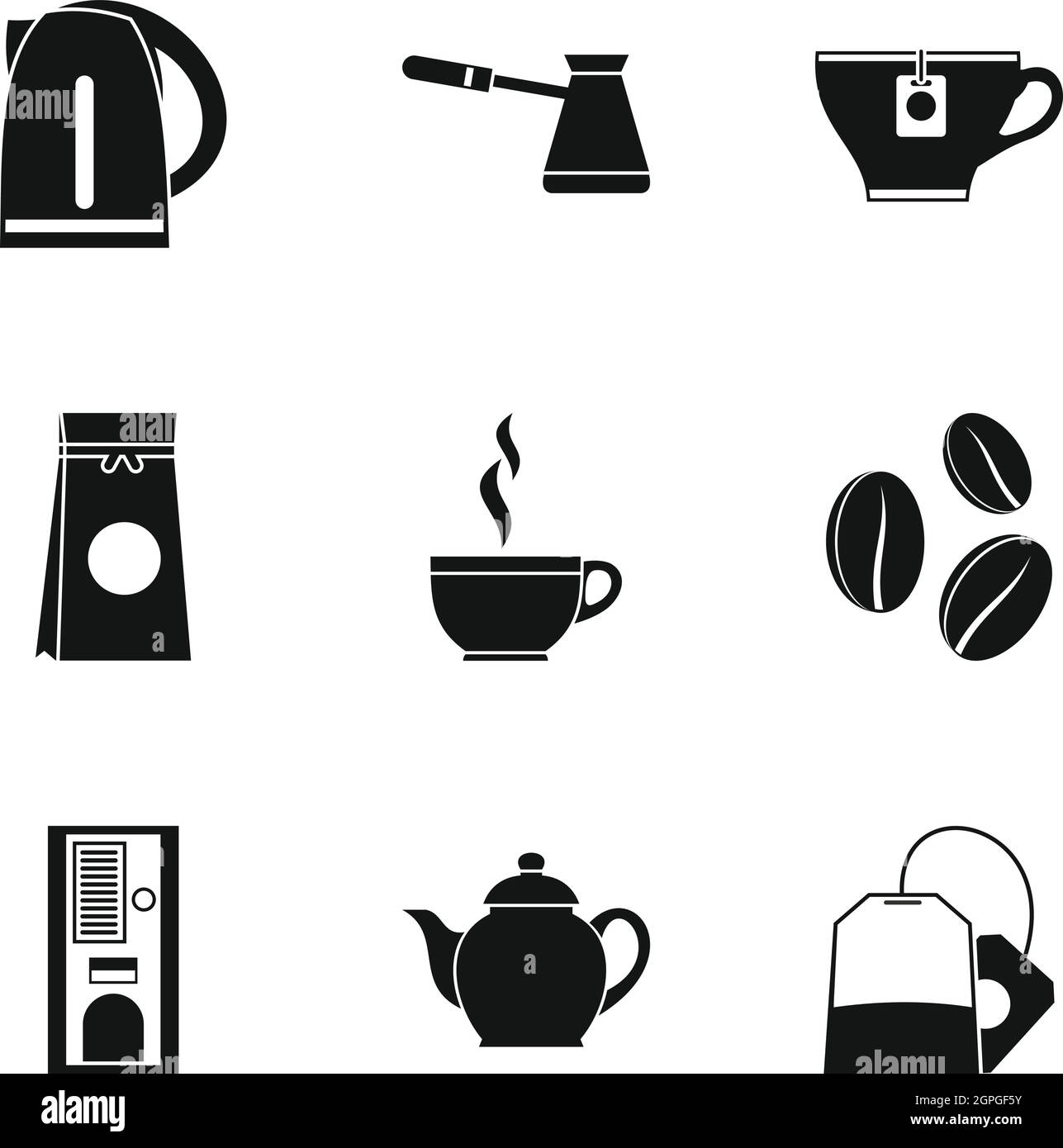 Elegant dining icons Cut Out Stock Images & Pictures - Alamy