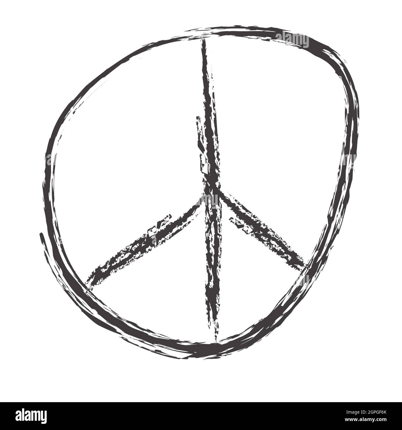 Typical Peace Sign Stock Vector Image & Art - Alamy