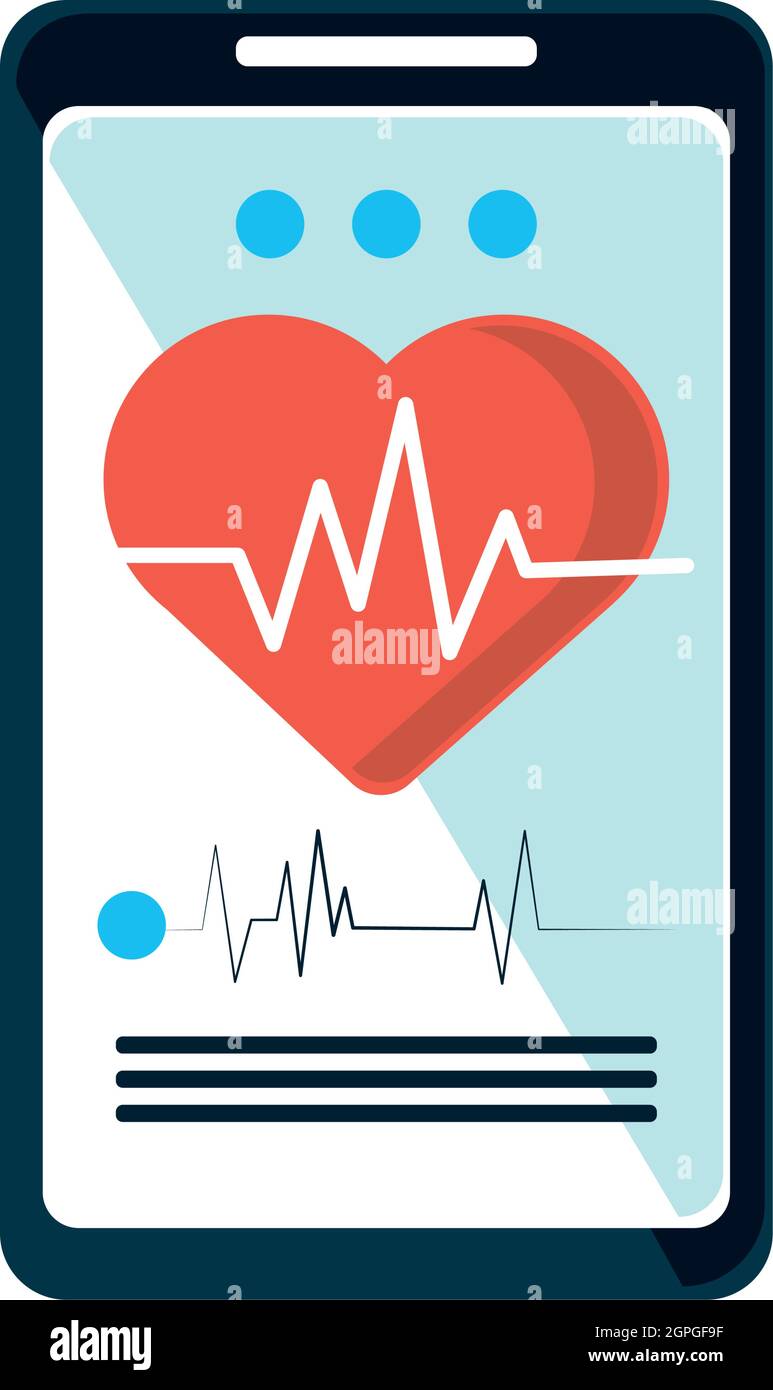 smartphone health app Stock Vector Image & Art - Alamy