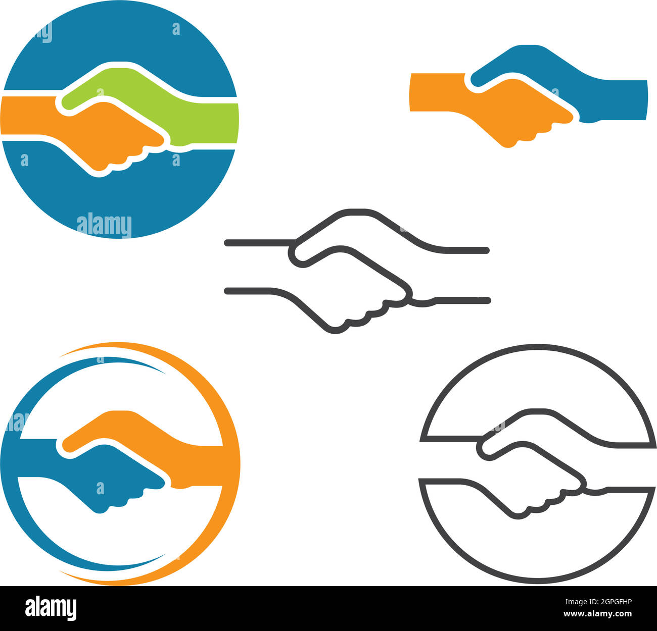 Hand shake business concepts Cut Out Stock Images & Pictures - Alamy
