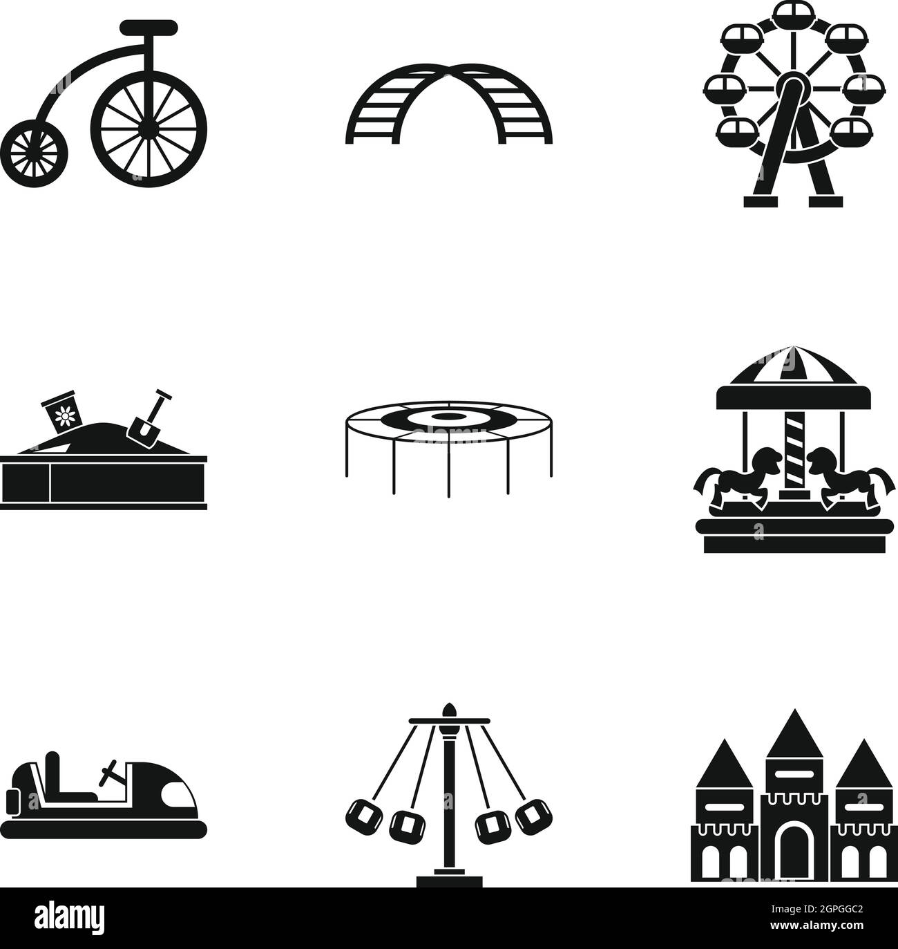 Entertainment for children icons set, simple style Stock Vector Image ... Entertainment for children icons set, simple style Stock Vector Image ...