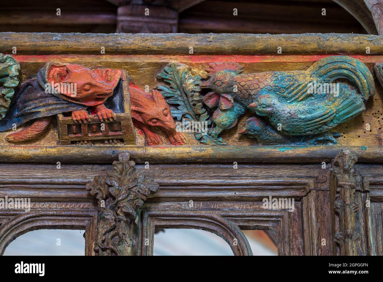 France, Morbihan, Le Faouët, 15th century Saint-Fiacre chapel ...