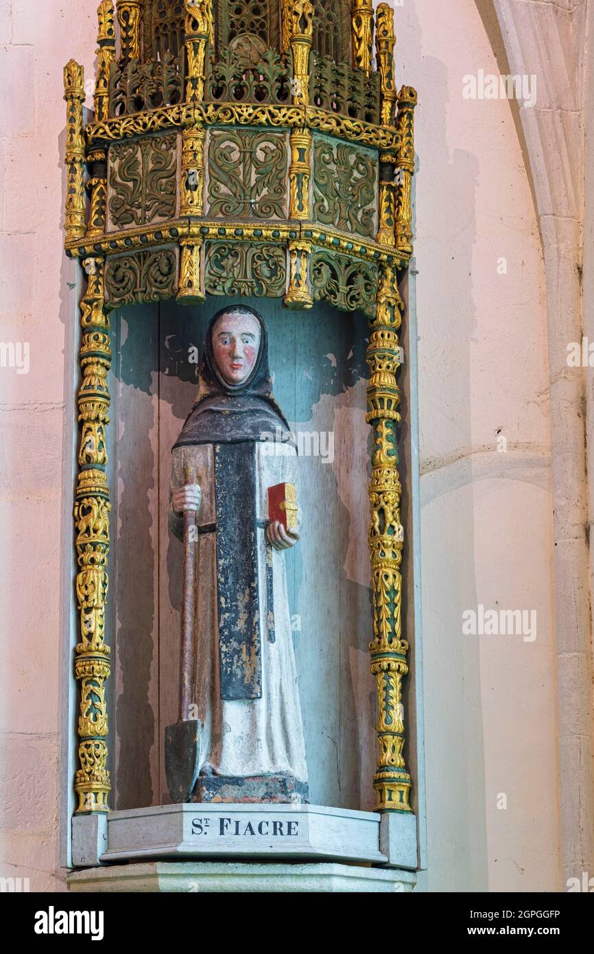 France, Morbihan, Le Faouët, 15th century Saint-Fiacre chapel, 16th ...