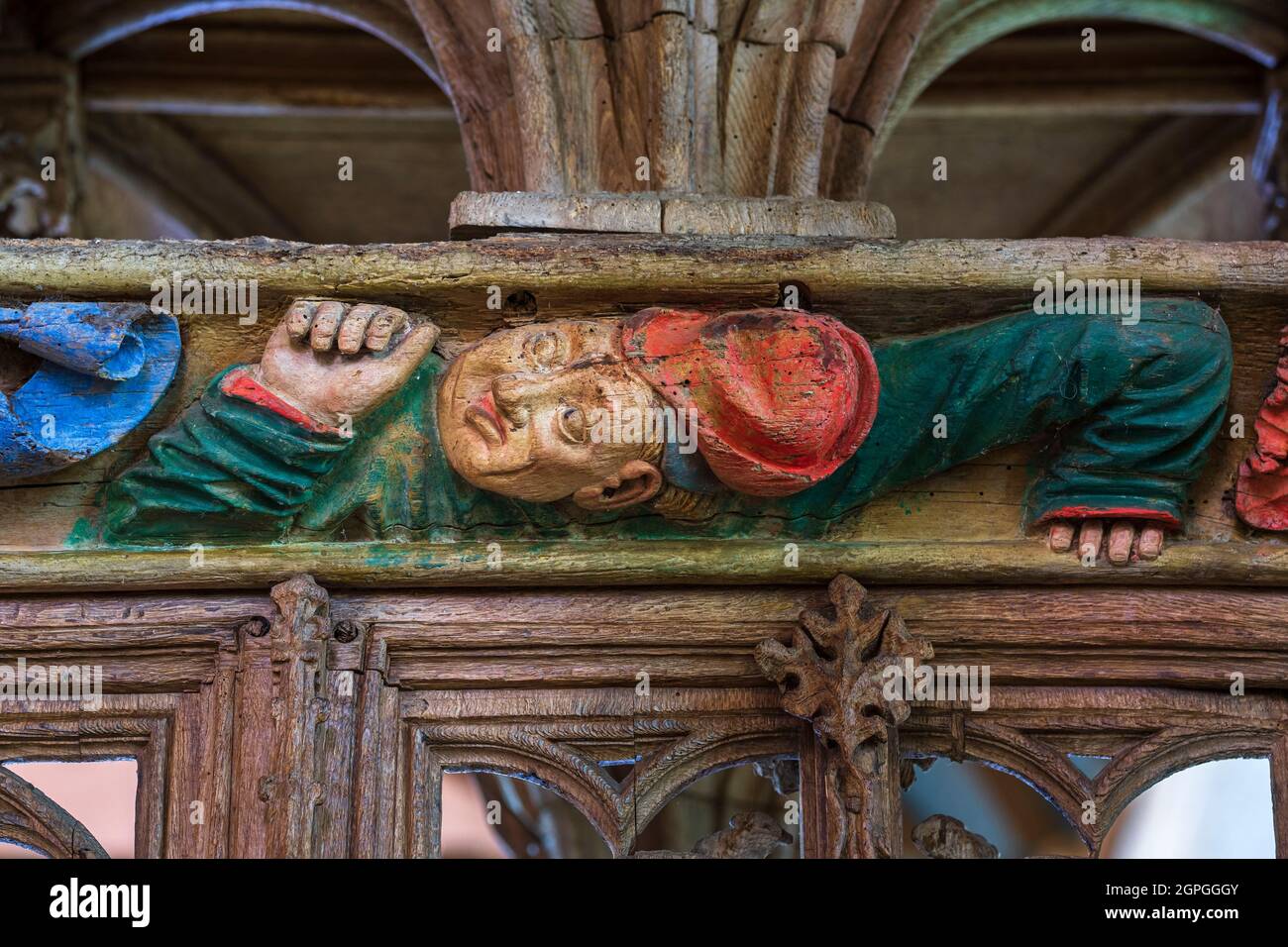France, Morbihan, Le Faouët, 15th century Saint-Fiacre chapel ...