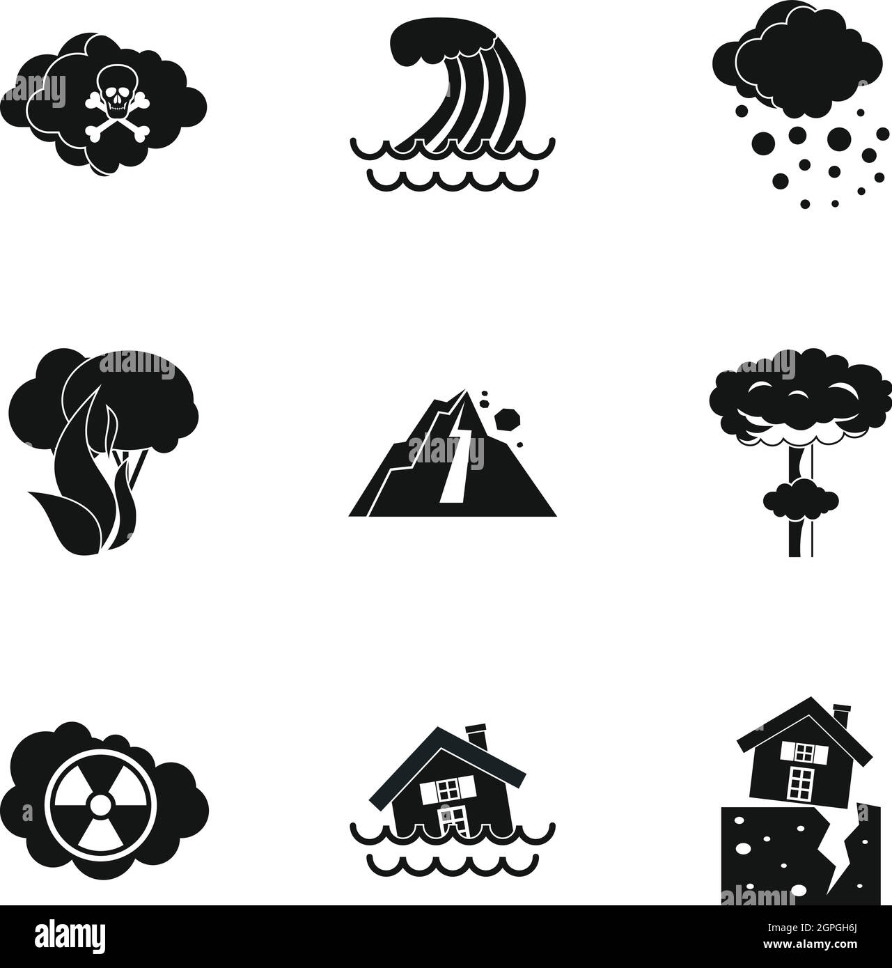 Simple natural landscape Cut Out Stock Images & Pictures - Alamy