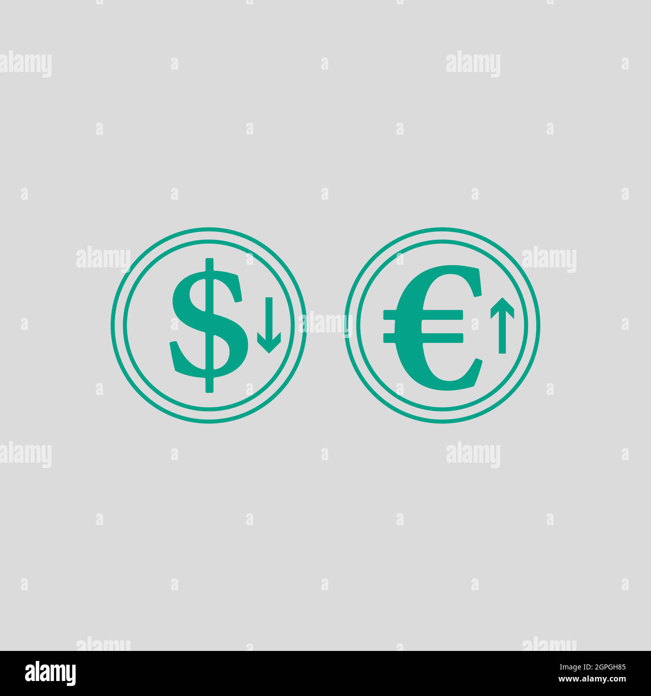 Illustration abstract dollar coins Stock Vector Images - Alamy