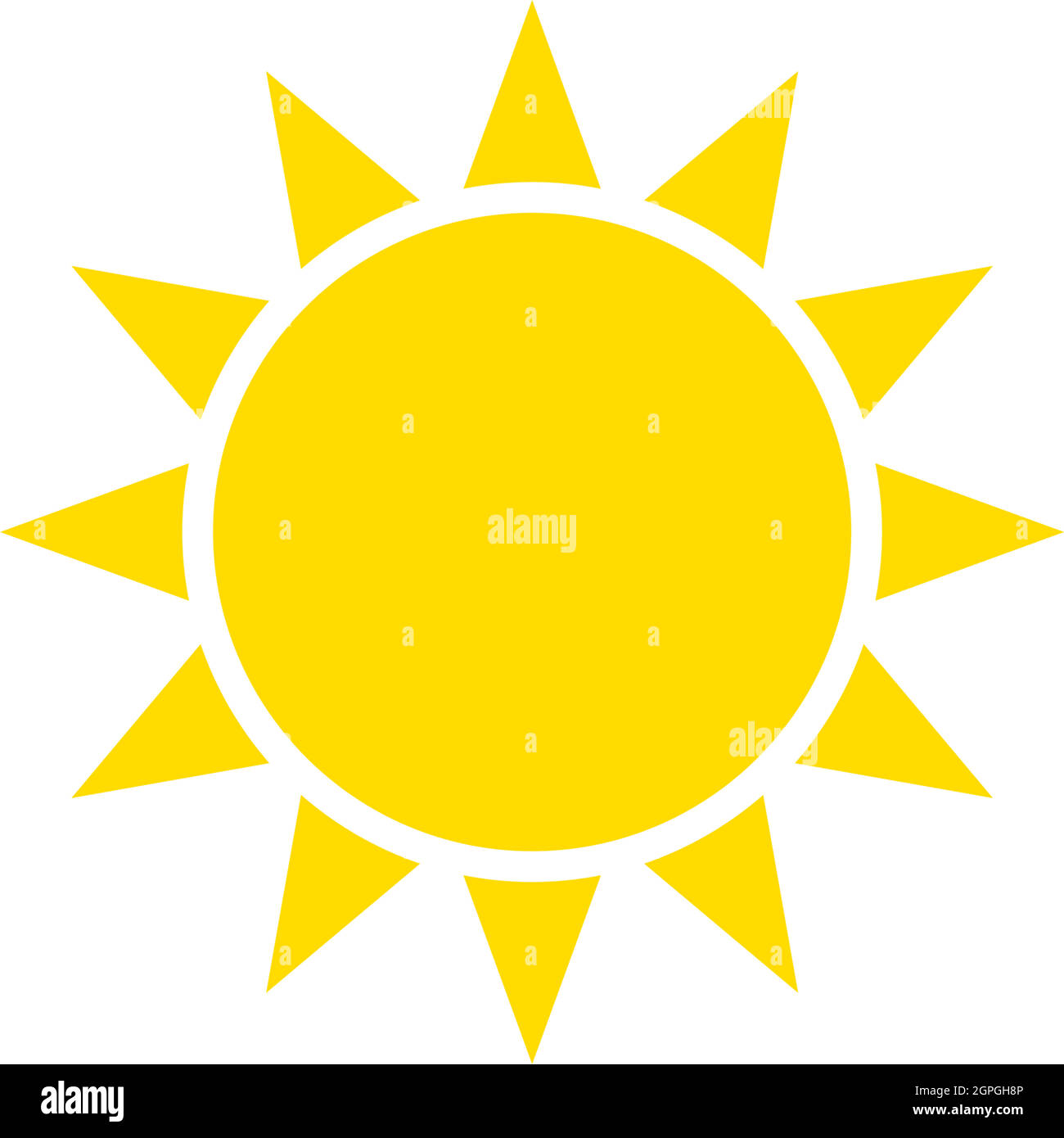 Sun or Sunshine vector on a white isolated background Stock Vector ...