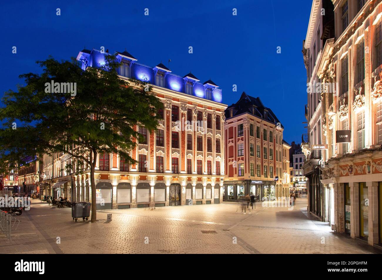 France, Nord, Lille, shops in the neighborhood of Lille Stock Photo - Alamy