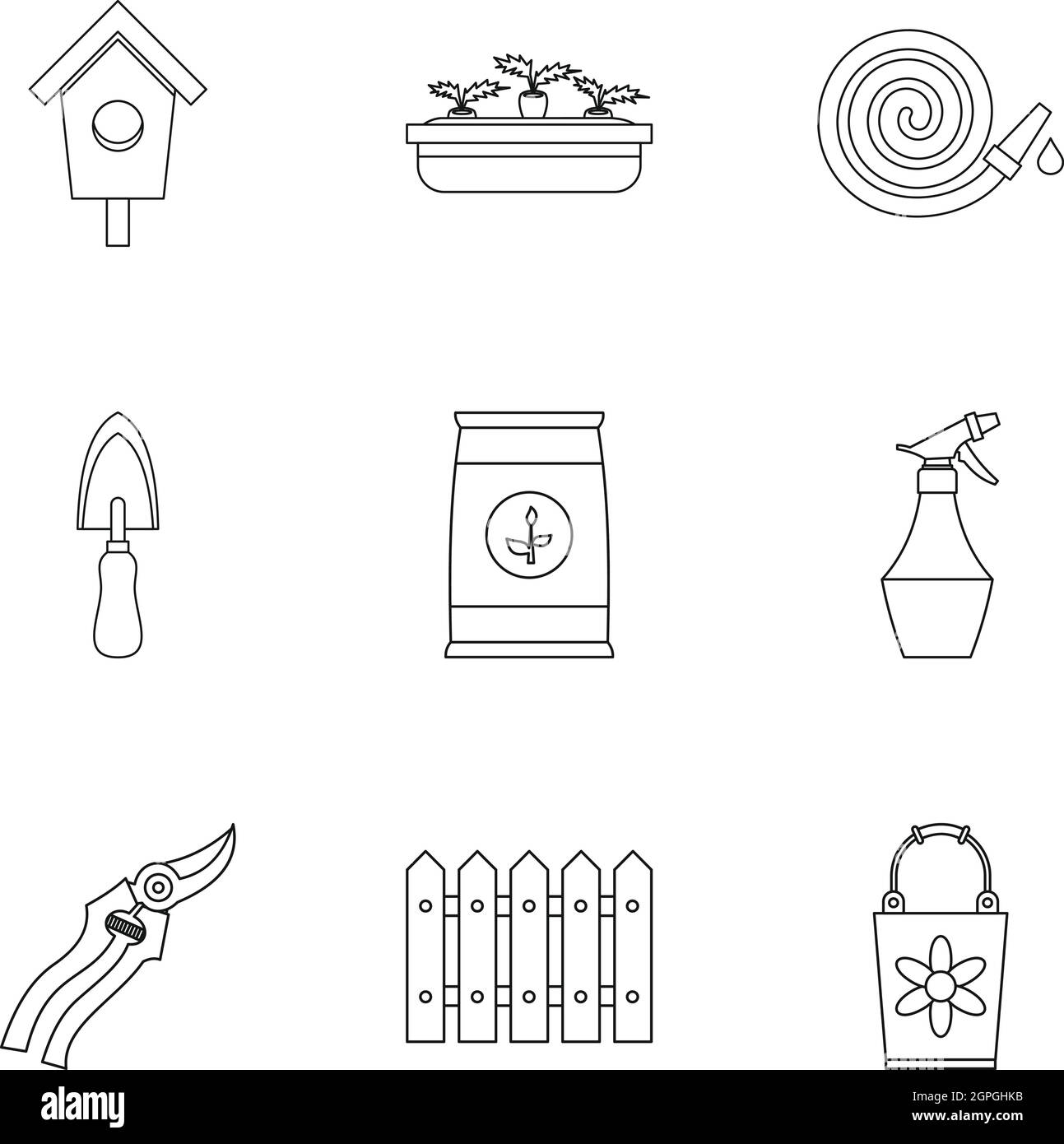 Industry outline icons collection Stock Vector Images - Alamy