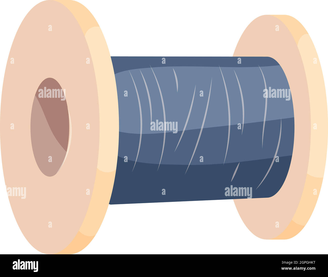 Coil thread icon cartoon hi-res stock photography and images - Alamy