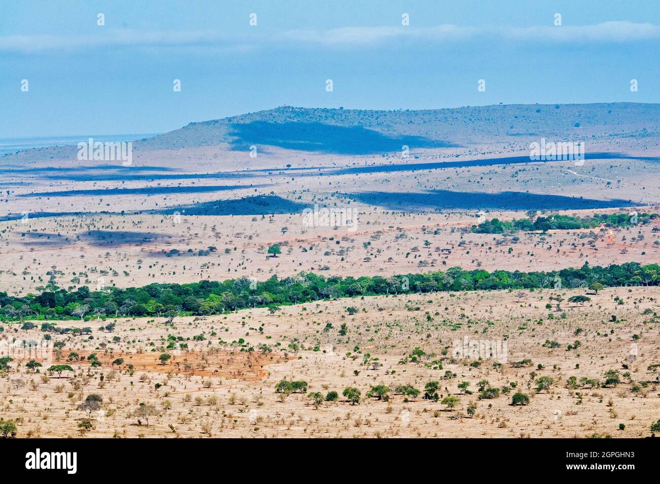 Kenya, Tsavo West National Park, View from Kudu Point Stock Photo - Alamy