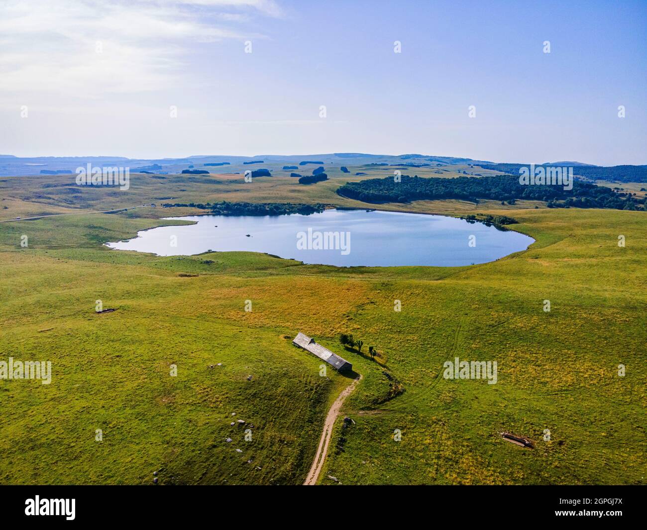 France, Aveyron, Aubrac Regional Nature Reserve, Saint Remy d'Aubrac ...