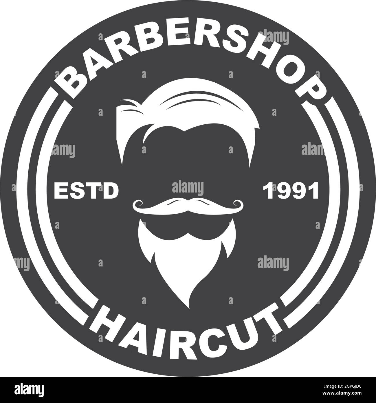 barber shop icon logo vector icon Stock Vector Image & Art - Alamy