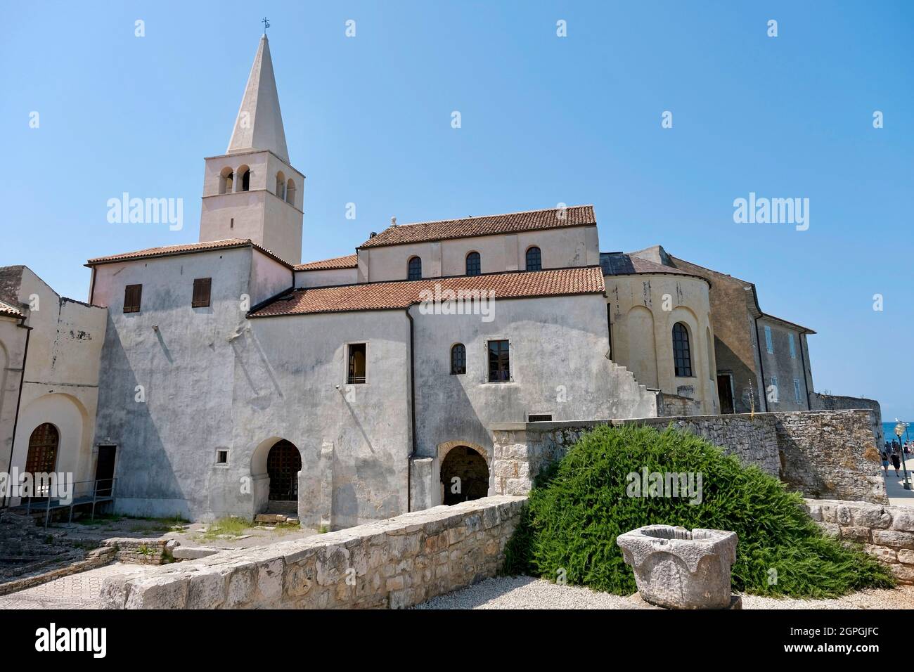 Croatia, Istria, Adriatic coast, Porec, the Euphrasius basilica ...