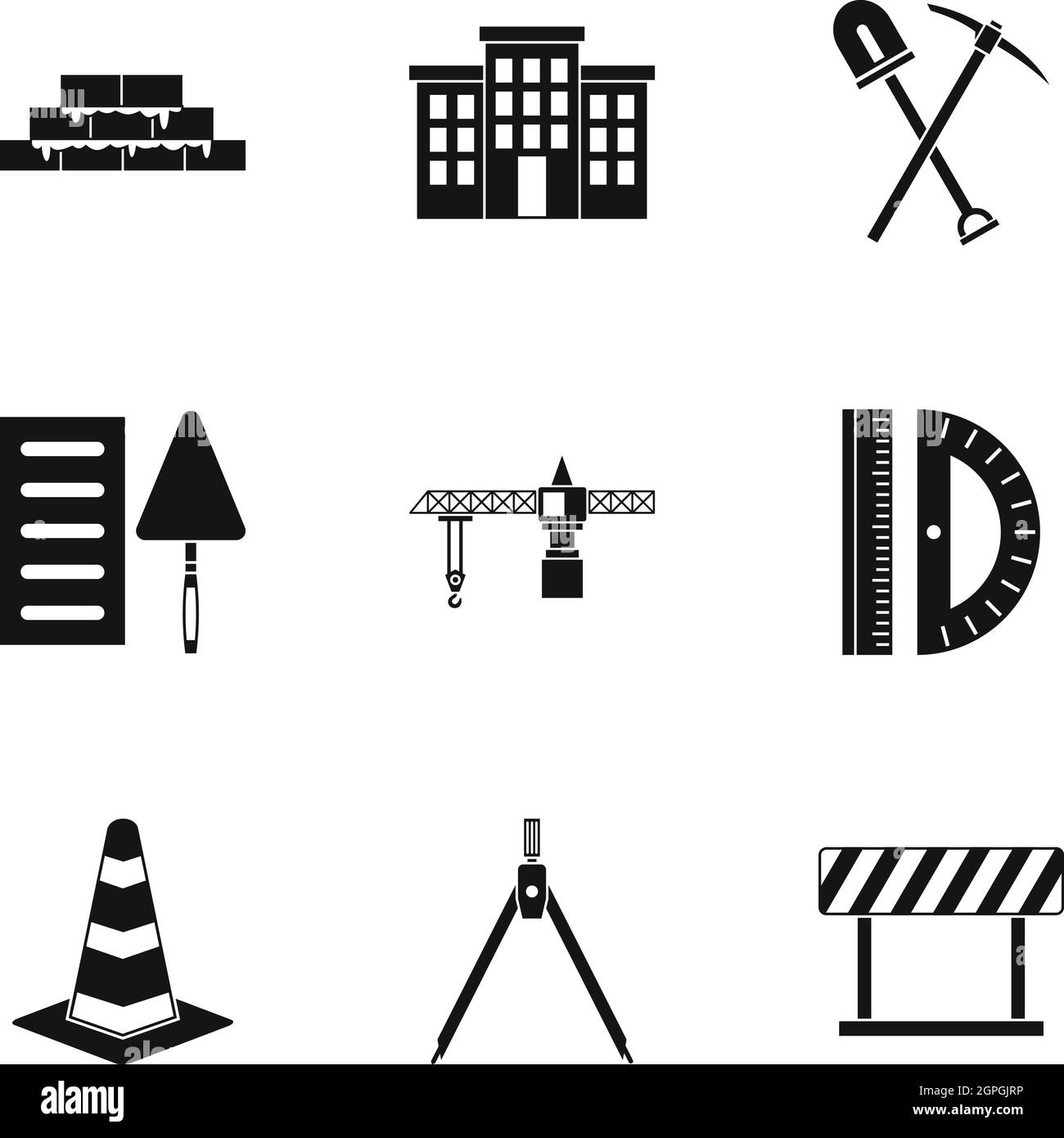 Tools cone vector hi-res stock photography and images - Alamy