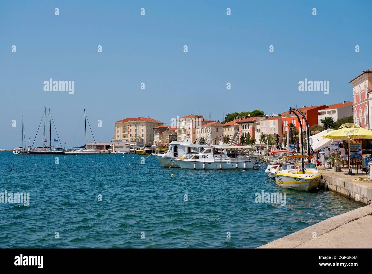 Croatia, Istria, Adriatic coast, Porec, the harbour Stock Photo - Alamy