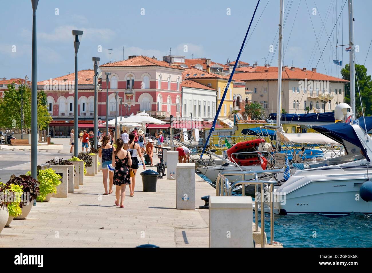Croatia, Istria, Adriatic coast, Porec, the harbour Stock Photo - Alamy