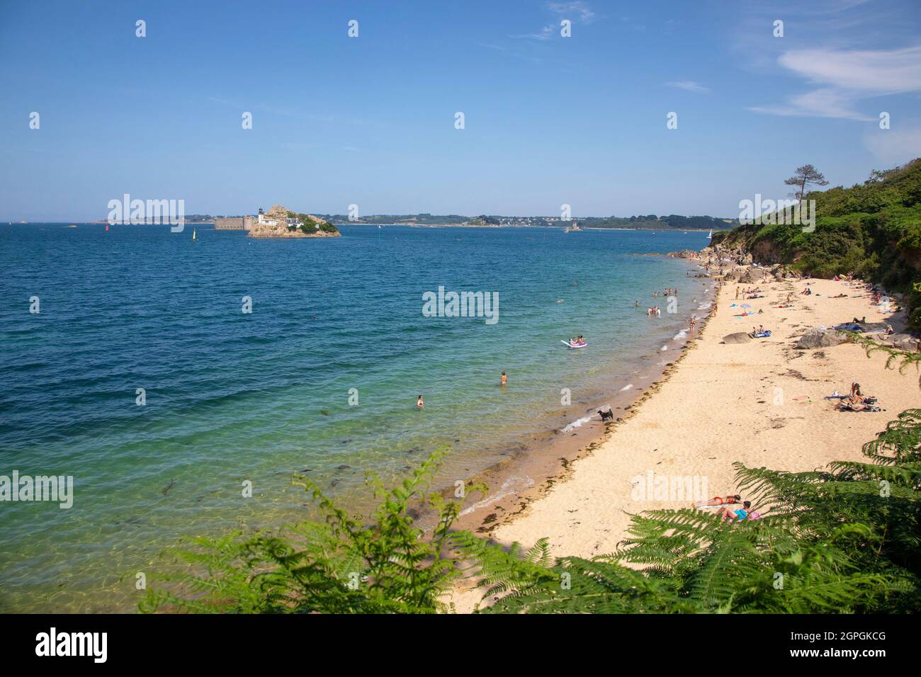 France, Finistere, Carantec along the GR 34 hiking trail or customs ...