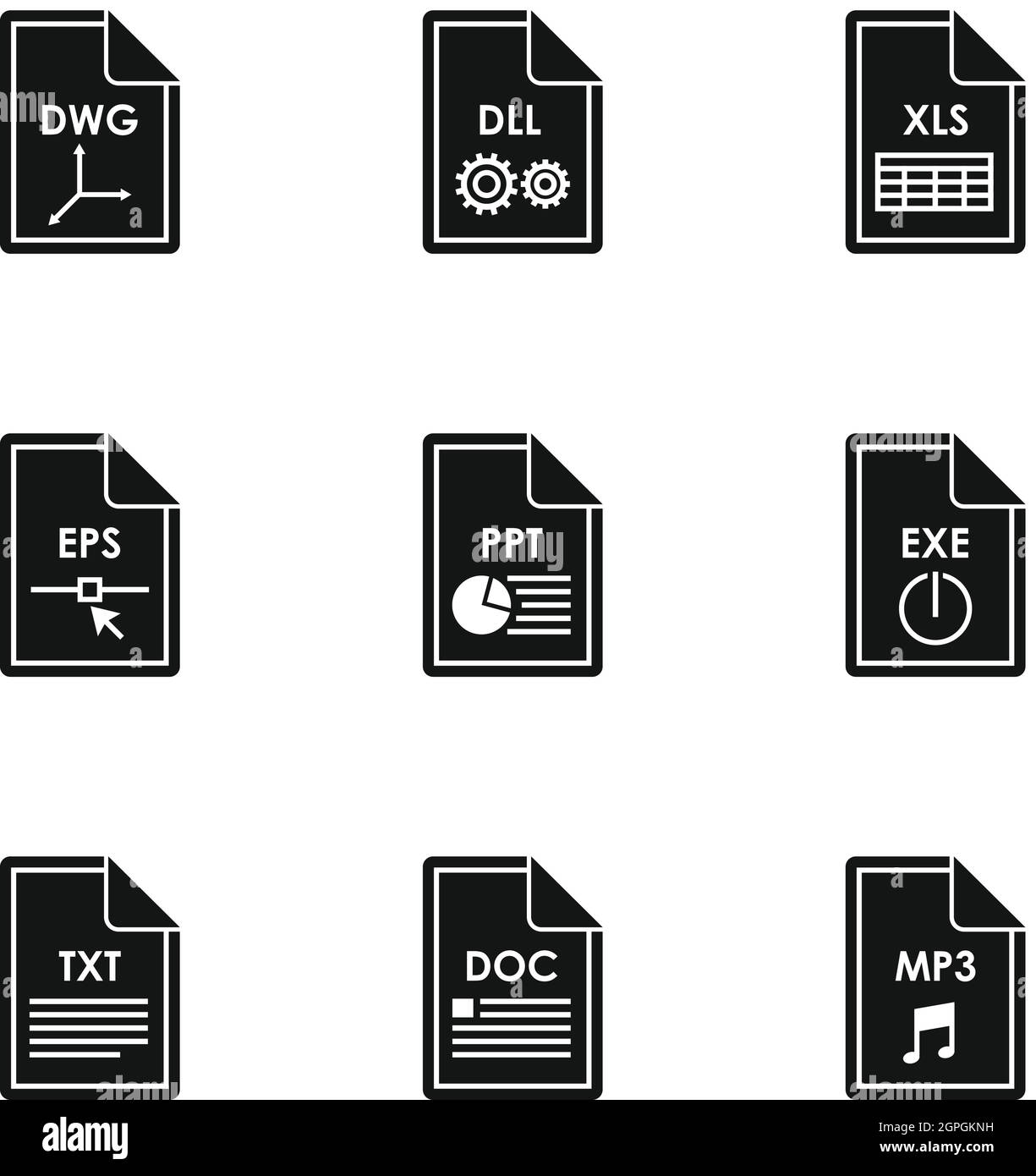 Document files icon Stock Vector Images - Alamy