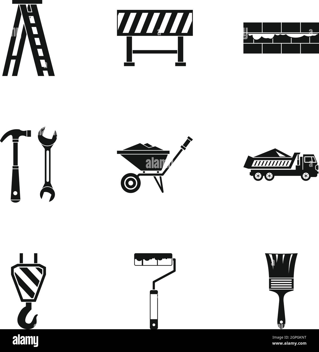 Roller truck icon simple Cut Out Stock Images & Pictures - Alamy