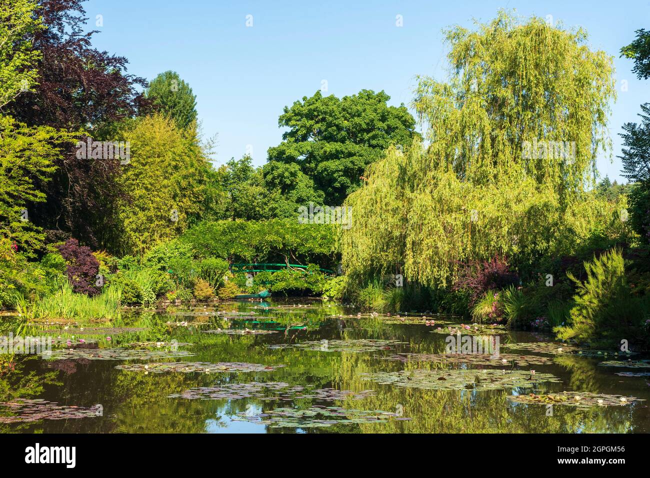 France, Eure, Giverny, Claude Monet Foundation, the water garden Stock ...