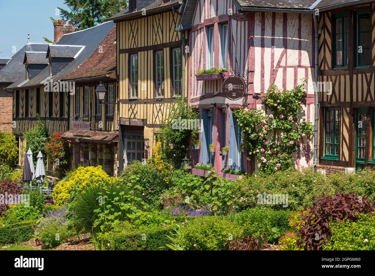 France, Eure, Le Bec Hellouin, labelled Les Plus Beaux Villages de ...