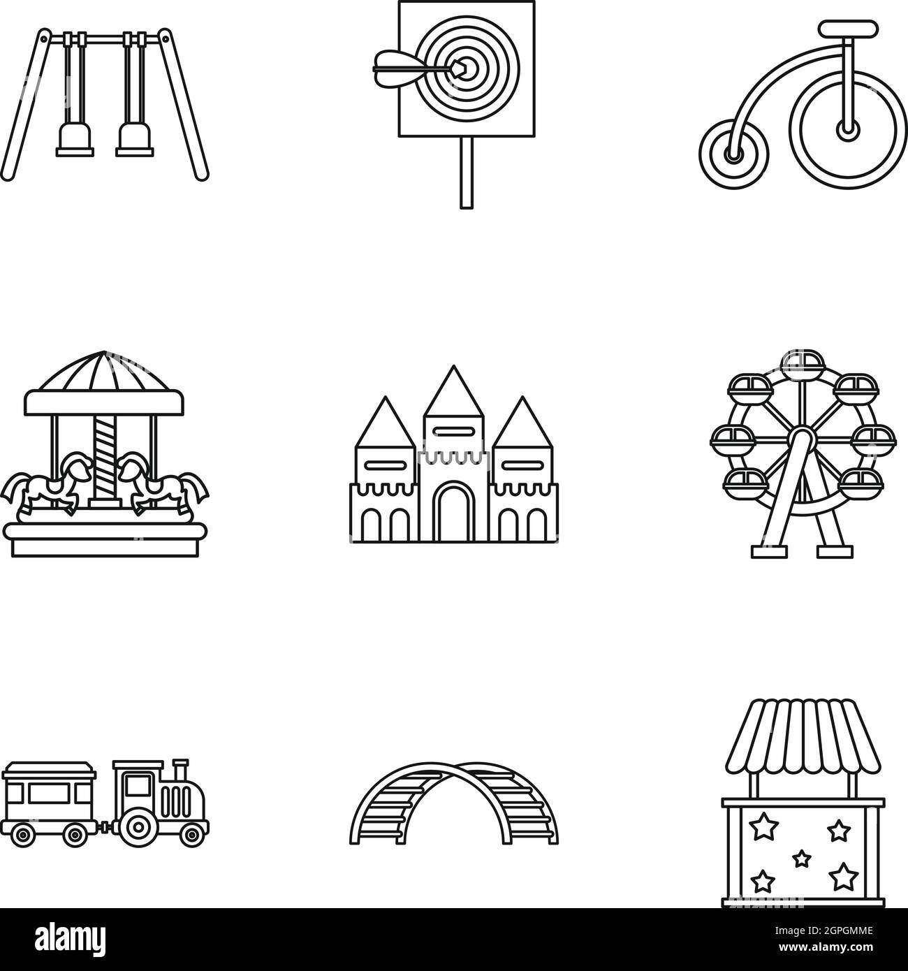 Set happy kids Black and White Stock Photos & Images - Alamy