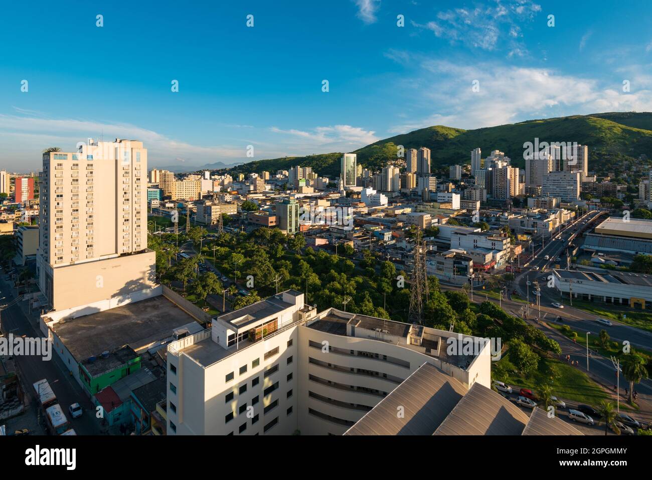 Aerial View of Nova Iguacu City, Metropolitan Area of Rio de Janeiro ...