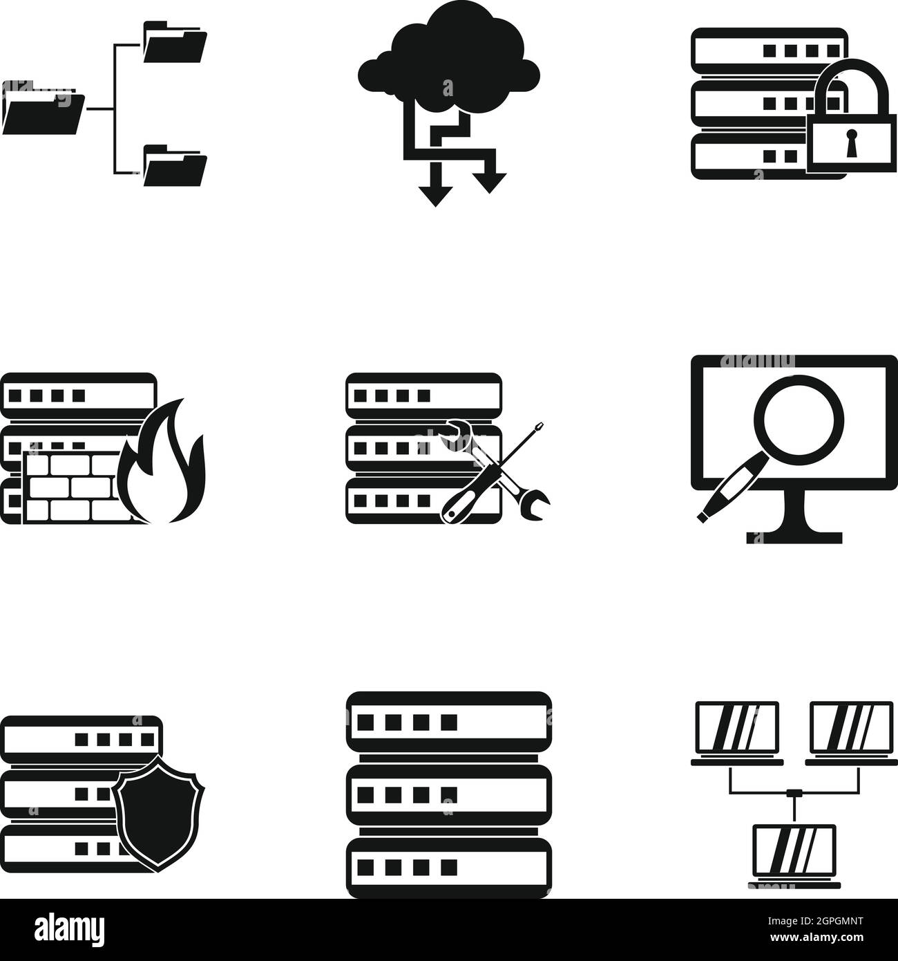 Computer repair icons set, simple style Stock Vector Image & Art - Alamy