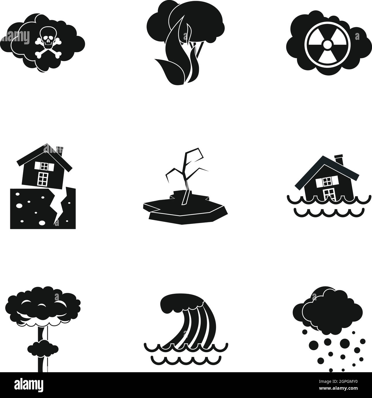 Simple natural landscape Cut Out Stock Images & Pictures - Alamy