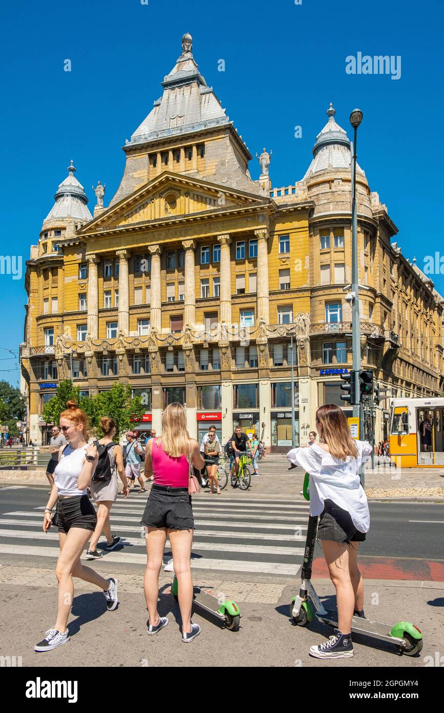 Hungary, Budapest, listed as World Heritage by UNESCO, Pest district ...