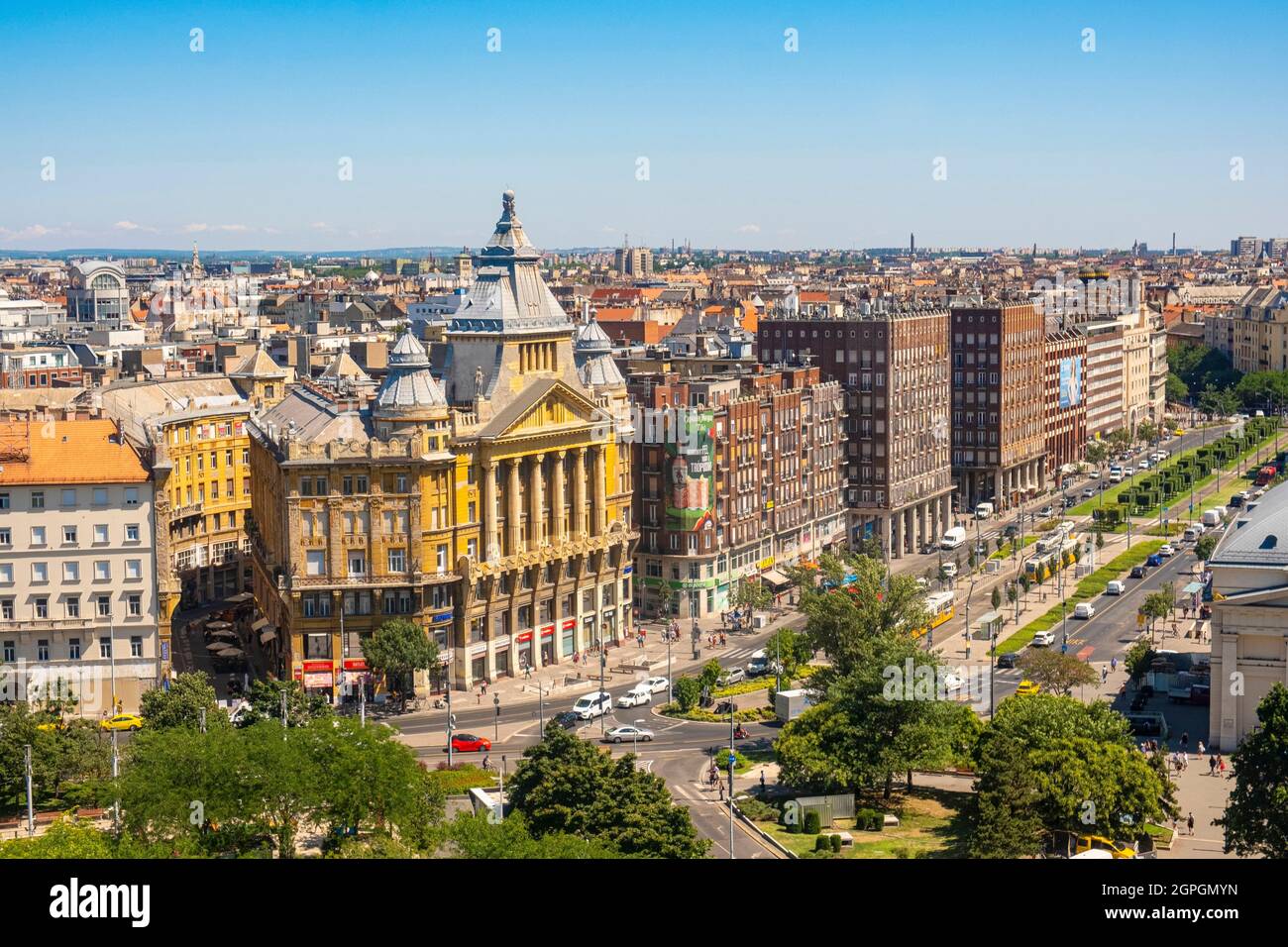Hungary, Budapest, listed as World Heritage by UNESCO, Pest district ...