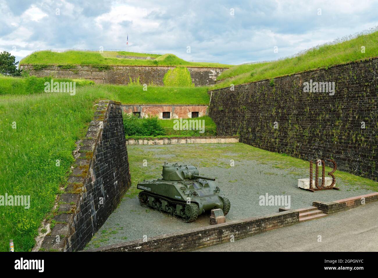 France, Territoire de Belfort, Belfort, citadel, Martin tank, replica ...