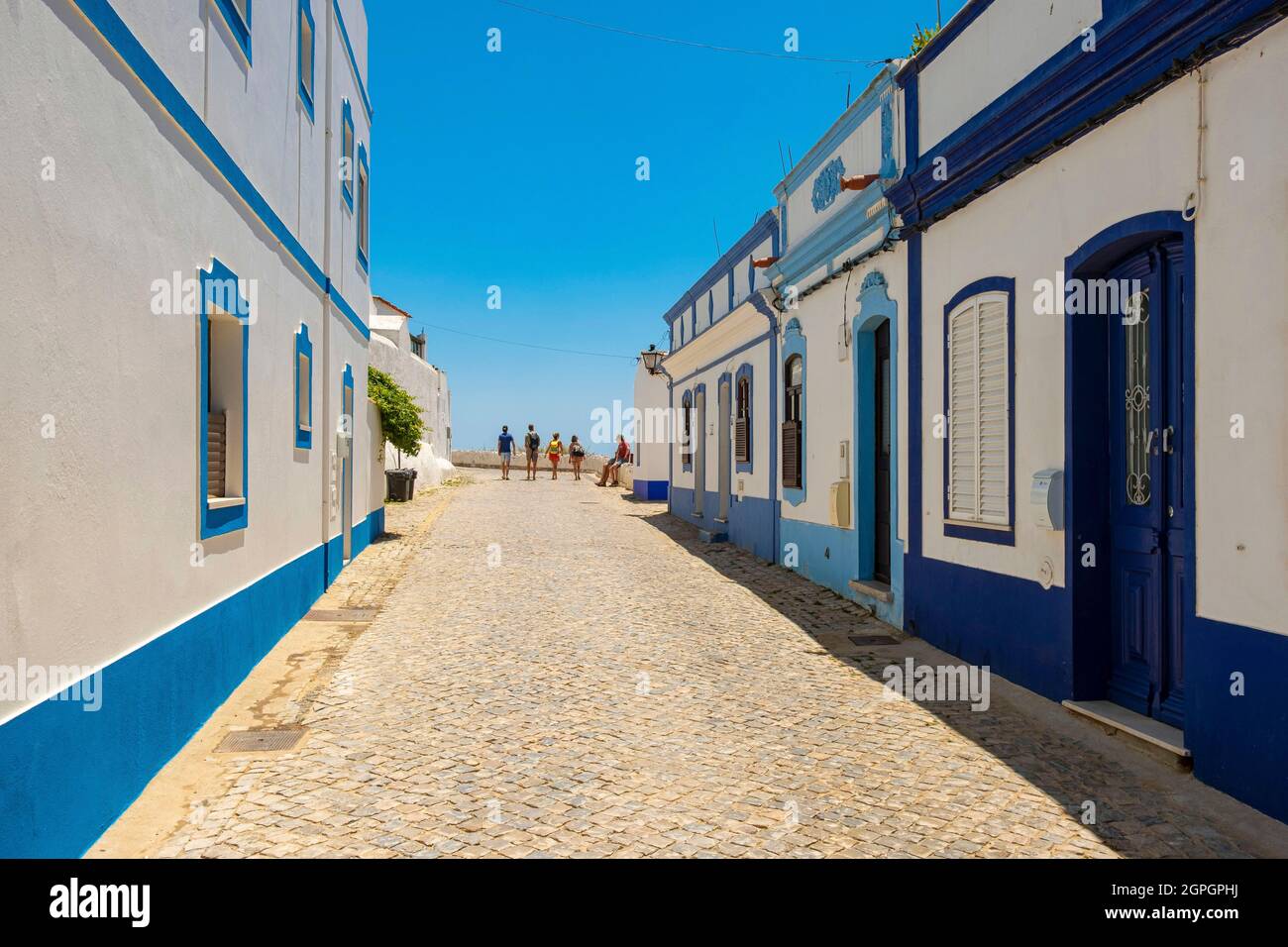 Portugal, Algarve, Tavira, Ria Formosa natural park, Cacela Velha Stock ...