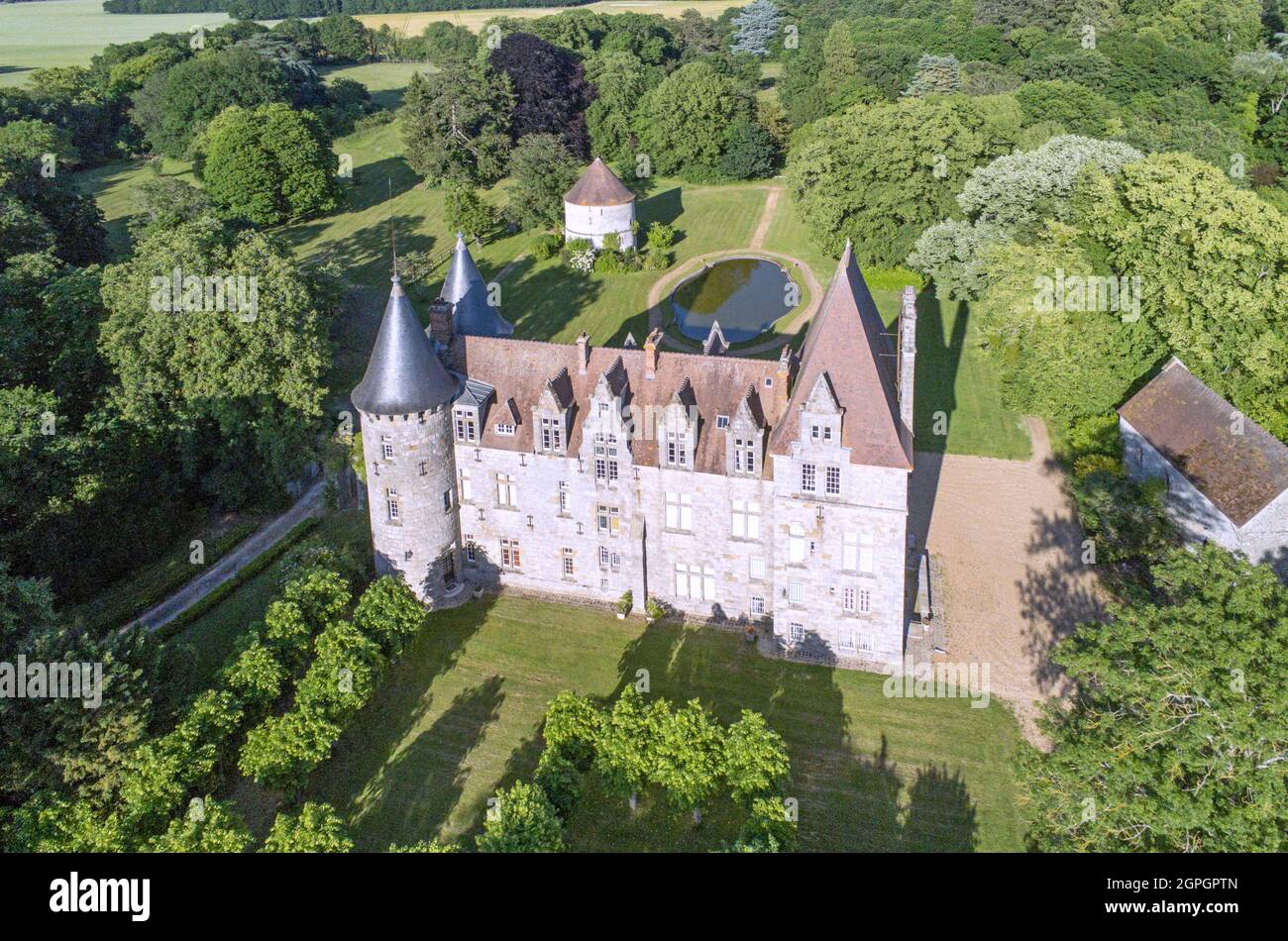 France, Yvelines, Longvilliers, Plessis-Mornay castle Stock Photo - Alamy