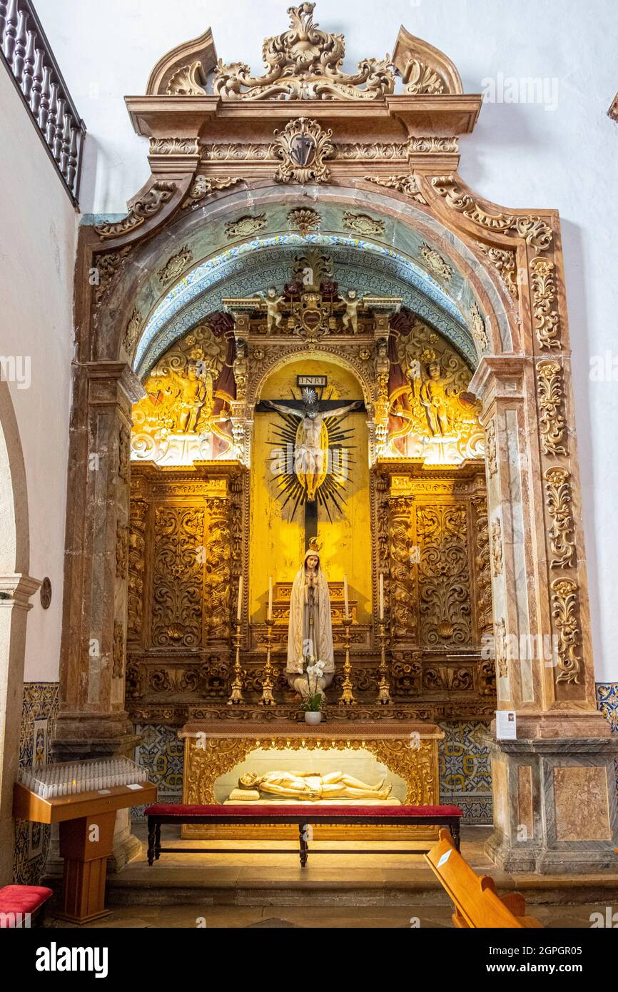 Portugal, Algarve, Faro, the old town, the cathedral of Faro (or the Sé ...