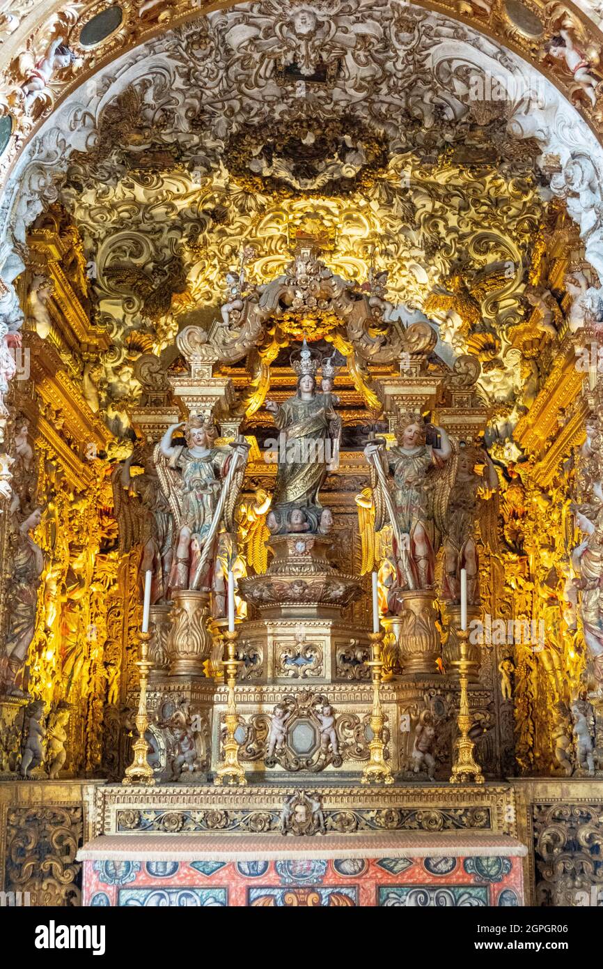 Portugal, Algarve, Faro, the old town, the cathedral of Faro (or the Sé ...
