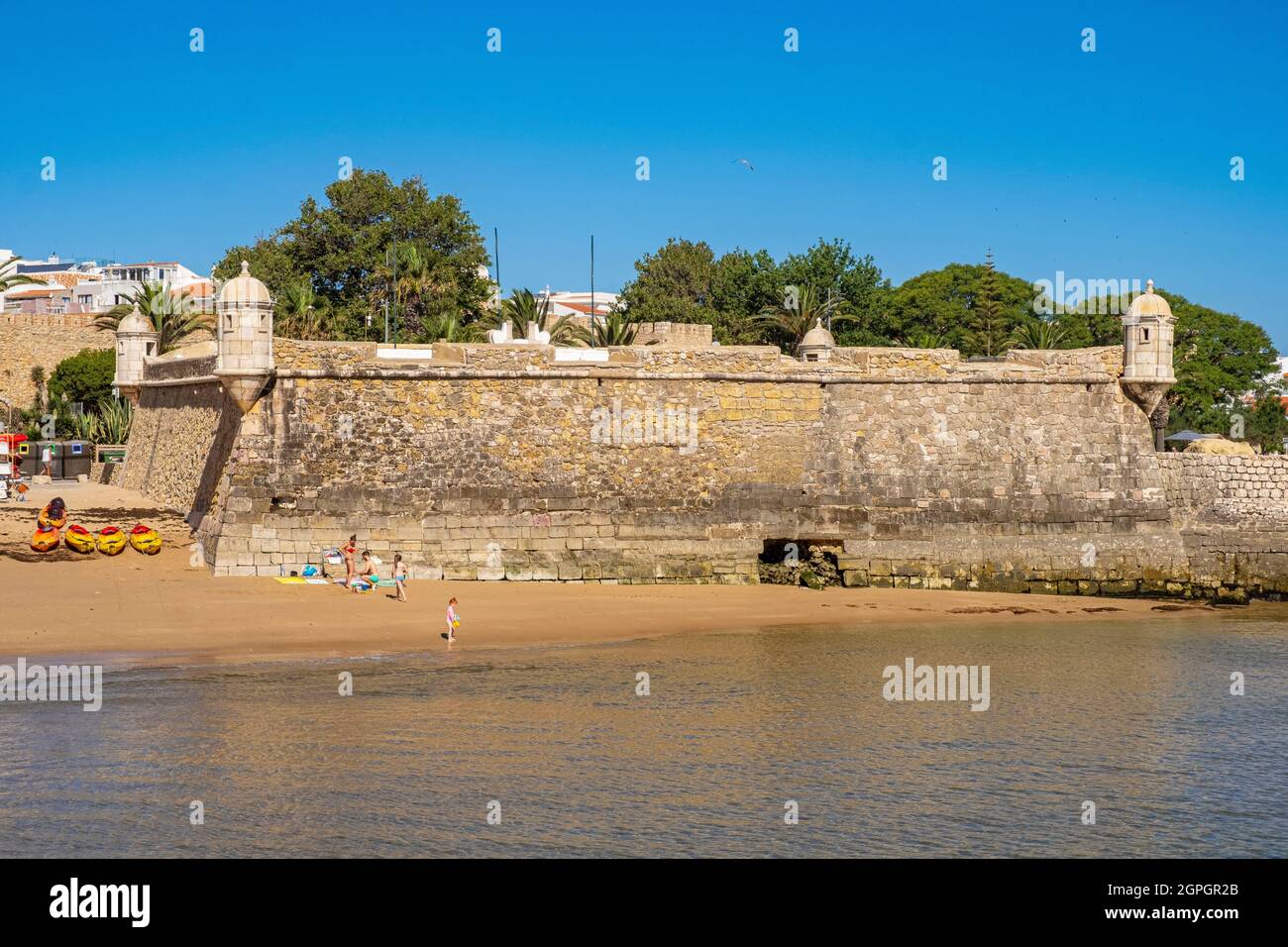 Portugal, Algarve, Lagos, the citadel, Fonte da Ponta da Bandeira Stock ...